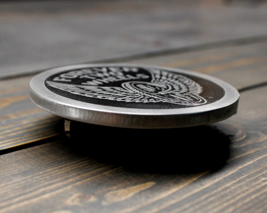 Forever Two Wheels Belt Buckle - Rusty Knuckles